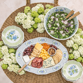 Green Hydrangea Melamine Dinnerware Collection