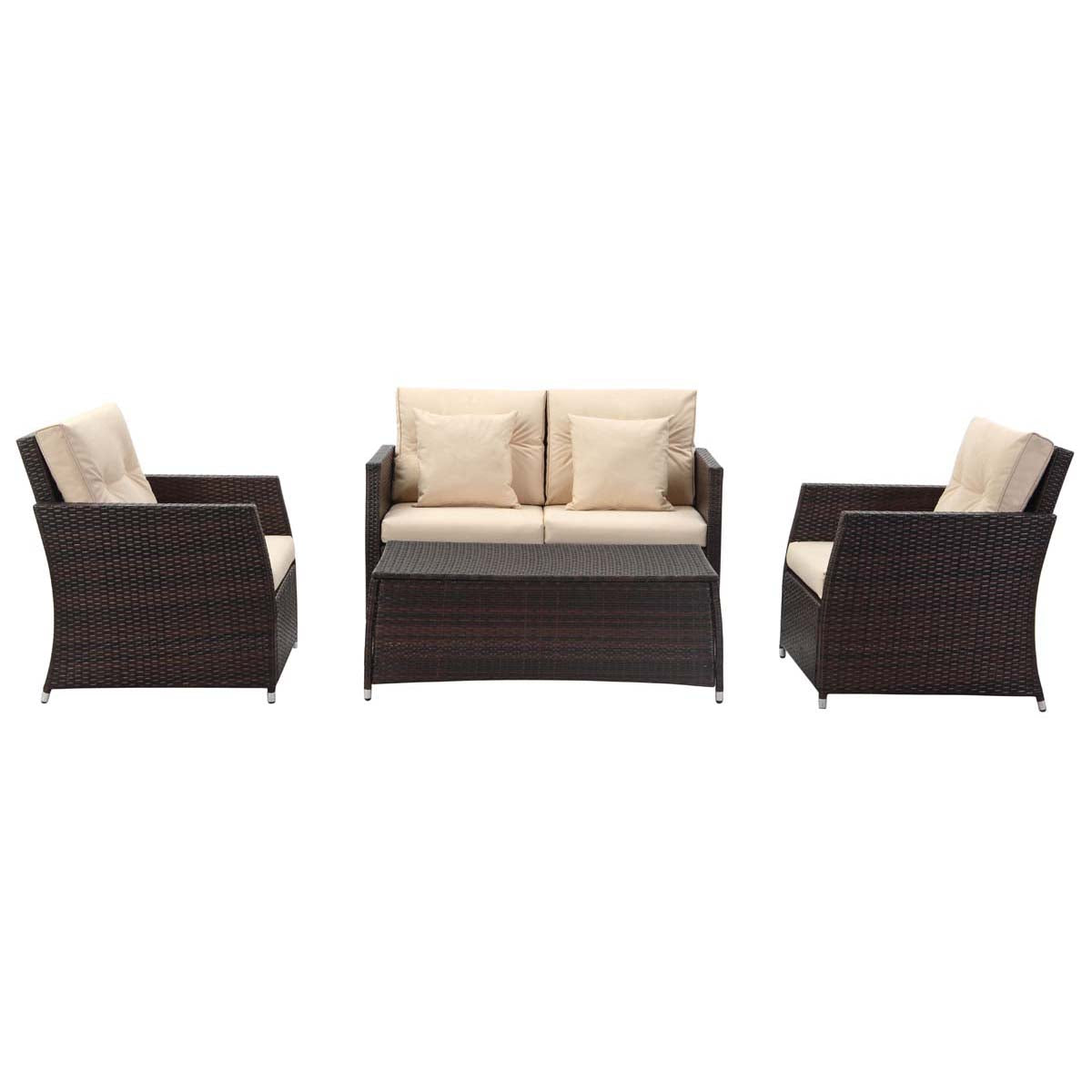 Safavieh Parry 4 Pc Outdoor Living Set , PAT2514