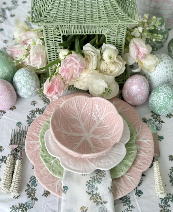 Soft Pink Cabbage Dinnerware Collection
