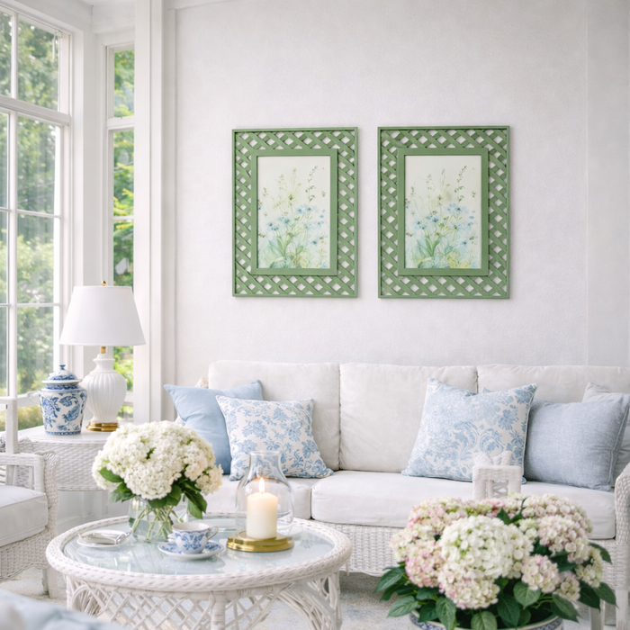 Lawn Green Lattice Frame